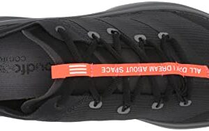 adidas unisex adult Fluidflash Running Shoe, Black/Black/Solar Red, 10.5 Women Men US