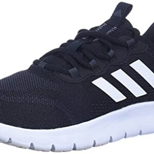 adidas Women's Vario Sport Running Shoe, Black/White/Grey, 7.5