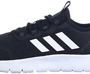 adidas Women's Vario Sport Running Shoe, Black/White/Grey, 7.5