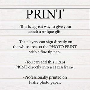 Cheerleading Thank You Gift, Coaches Cheer Pom Pom,Picture, Poster Art, Green Black White, Unframed 8x10 PHOTO print, A good COACH can change a game, A GREAT coach can change a LIFE