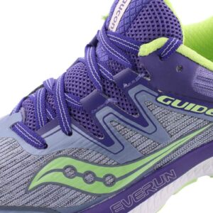 Saucony Guide Iso Running Womens Shoes Size 7, Color: Fog/Purple/Mint