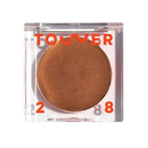 tower 28 bronzino illuminating cream bronzer, west coast | multi-purpose cheek and lip cream bronzer in medium warm bronze | moisturizing, silicone-free