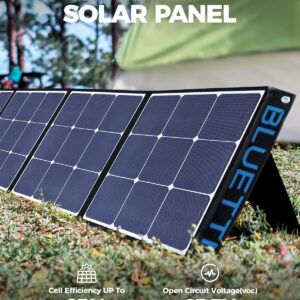 BLUETTI SP120 120W Solar Panel for AC200P/EB70/AC50S/EB150/EB240 Solar Generator,Portable Foldable Solar Panel for Outdoors Camping Vanlife Off Grid