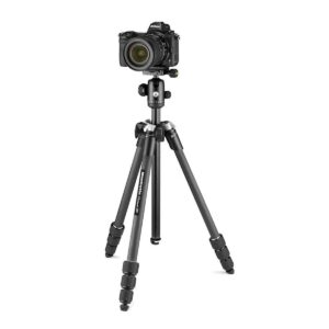 Manfrotto Element MII Mobile Bluetooth MKELMII4BMB-BH, Lightweight Aluminium Travel Tripod, with Carry Bag, Arca-Compatible Ball Head, Load up 8kg, for DSLRs, CSCs, Compact Cameras and Smartphones