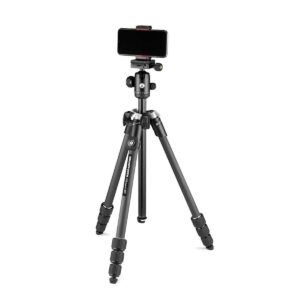 Manfrotto Element MII Mobile Bluetooth MKELMII4BMB-BH, Lightweight Aluminium Travel Tripod, with Carry Bag, Arca-Compatible Ball Head, Load up 8kg, for DSLRs, CSCs, Compact Cameras and Smartphones