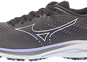 Mizuno Women's Wave Rider 25 | neutral Support Running Shoe |Eco Friendly Materials | Blackened Pearl | US 8.5