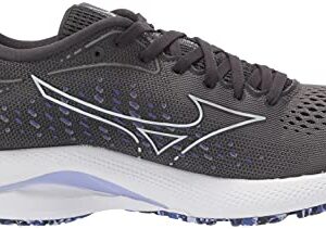 Mizuno Women's Wave Rider 25 | neutral Support Running Shoe |Eco Friendly Materials | Blackened Pearl | US 8.5