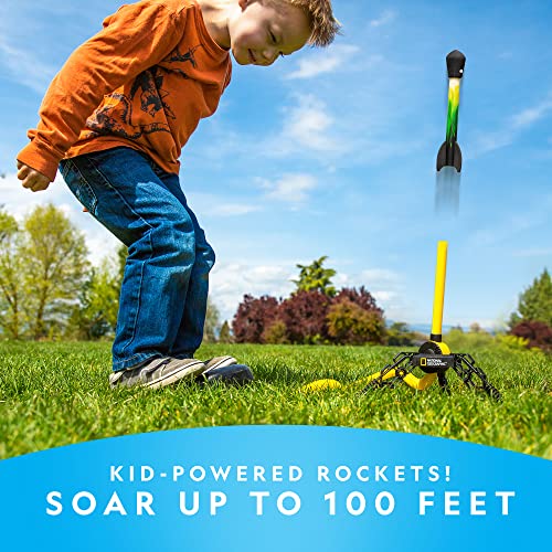 NATIONAL GEOGRAPHIC Air Rocket Toy Refill – Ultimate LED Rocket Collection with 5 Light-Up Air Rockets, Compatible with All Stomp and Launch Air Powered Rocket Launcher Sets