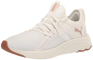 puma women's softride sophia running shoe, eco marshmallow-rose gold, 7