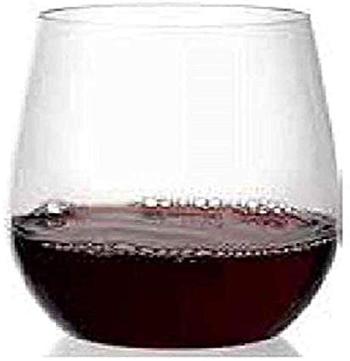 Elegant Stemless Goblets - 12 oz (Pack of 6) - Unique, Chic & Sturdy Design - Premium Clear Glass for Wine, Cocktails & Beverages - Perfect Gift & Home Addition