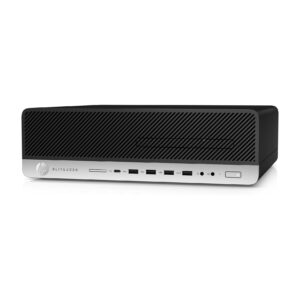 hp elitedesk 800 g3 16gb 512gb ssd intel core i7-6700 x4 3.4ghz win10, black (renewed)