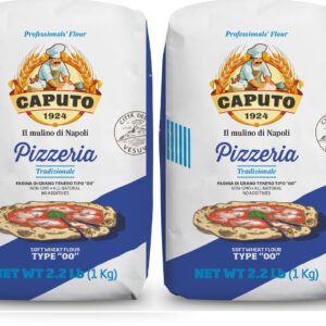 Antimo Caputo Pizzeria 00 Flour (Blue) 2.2 LB - Pack of 2 (Total 4.4 LBS)