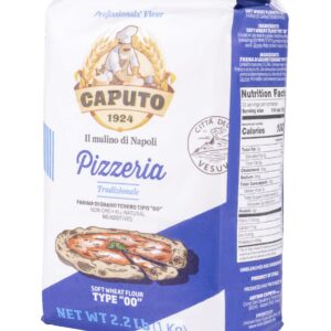 Antimo Caputo Pizzeria 00 Flour (Blue) 2.2 LB - Pack of 2 (Total 4.4 LBS)