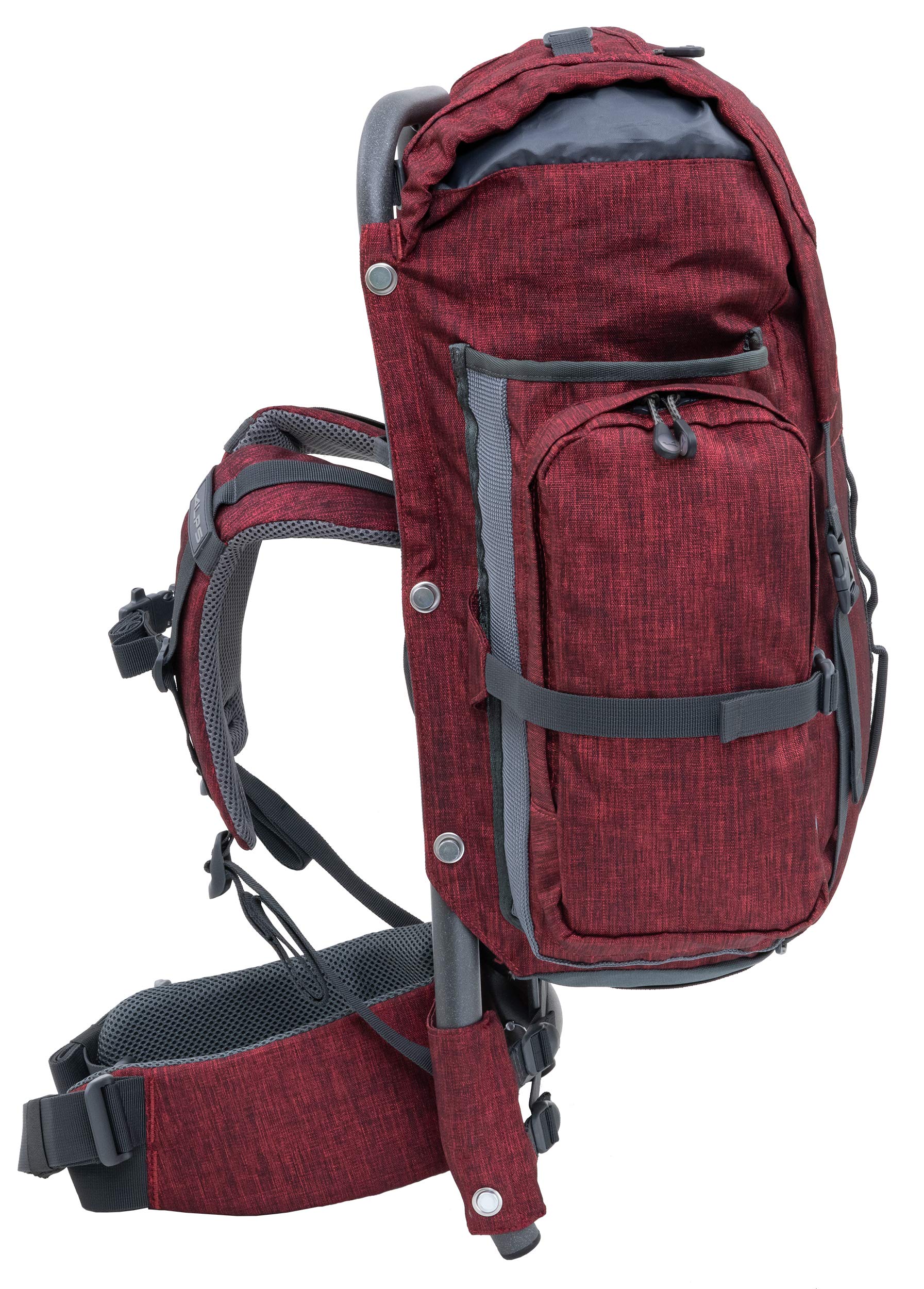 ALPS Mountaineering Rock 34L, Heather Red/Gray, 34 Liters