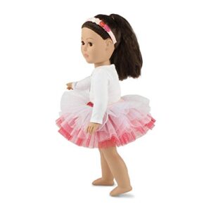 Emily Rose 18 inch Doll Clothes and Accessories 18-in Doll Fashion Tutu Skirt Outfit and Headband | Compatible with American Girl Dolls