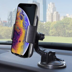 Bestrix Phone Car Holder for Dash & Windshield Quick Charge 4.0 Super-Fast Car Charger