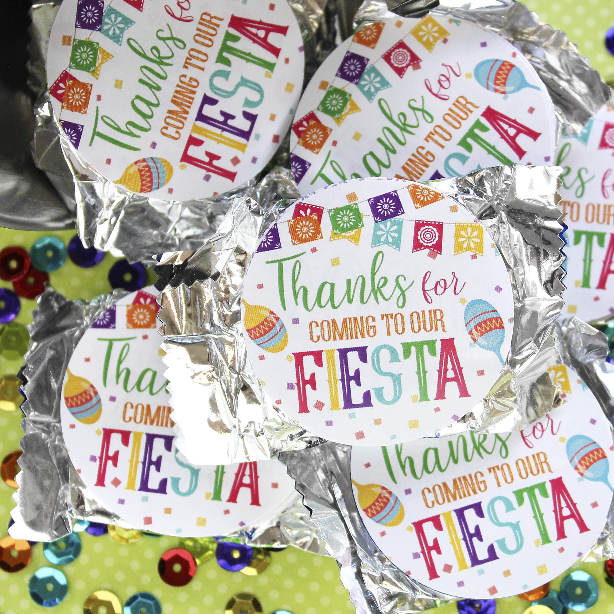 Taco 'Bout a Baby Thanks for Coming to Our Fiesta Stickers - 40 Labels