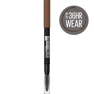 Maybelline TattooStudio Waterproof Eyebrow Pencil, Sharpenable, Longwear, Long Lasting Eyebrow Pencil, Defined Brows, Pigment Brow Pencil, Soft Brown, 1 Count