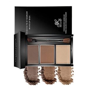 eyebrow powder three-color eyebrow palette beauty contour eyebrow pencil professional eye makeup eyebrow filler1