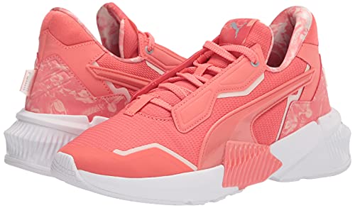 PUMA Women's PROVOKE XT Sneaker, Georgia Peach-Puma White, 8.5