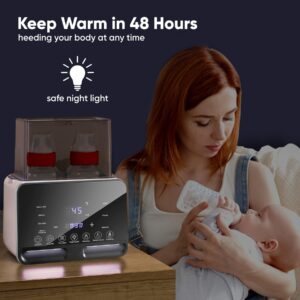 Mummys Kiddie 9 in-1 Baby Milk Warmer with Night Light, Timer Function - fits 2 Bottles, Fahrenheit temperature - Baby Bottle Warmers - Bottle Warmer