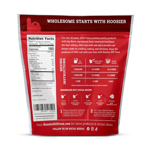 Hoosier Hill Farm Whole Milk Powder, 6LB (Pack of 1)