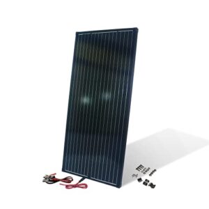 nature power 50202 200 watt crystalline connecting cables solar panel, black