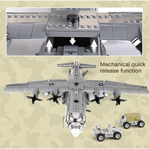 General Jim's AC-130 Gunship Building Blocks Plane Military Bricks Set - Ground-Attack Aircraft with Interactive Features | Compatibke with Cobi, Lego Sets and All Major Brands