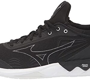 Mizuno 2 Wave Luminous Women's Volleyball Shoe 8 (0800), Black/White, 8