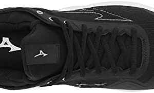 Mizuno 2 Wave Luminous Women's Volleyball Shoe 8 (0800), Black/White, 8