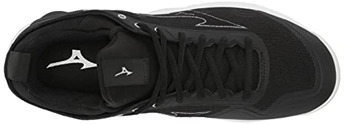 Mizuno 2 Wave Luminous Women's Volleyball Shoe 8 (0800), Black/White, 8