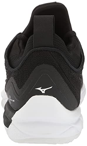 Mizuno 2 Wave Luminous Women's Volleyball Shoe 8 (0800), Black/White, 8