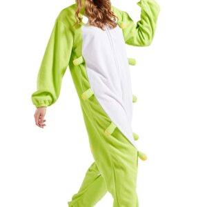 DarkCom Onesie Pajamas Adult Animal Halloween Costume Caterpillar Cosplay One Piece Unisex Homewear Polar Fleece Sleepwear Medium