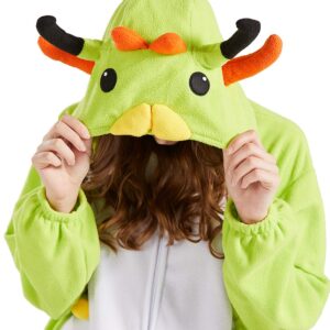 DarkCom Onesie Pajamas Adult Animal Halloween Costume Caterpillar Cosplay One Piece Unisex Homewear Polar Fleece Sleepwear Medium