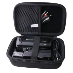 waiyu hard carrying case for sony hdrcx405/hdrcx455 handycam camcorder