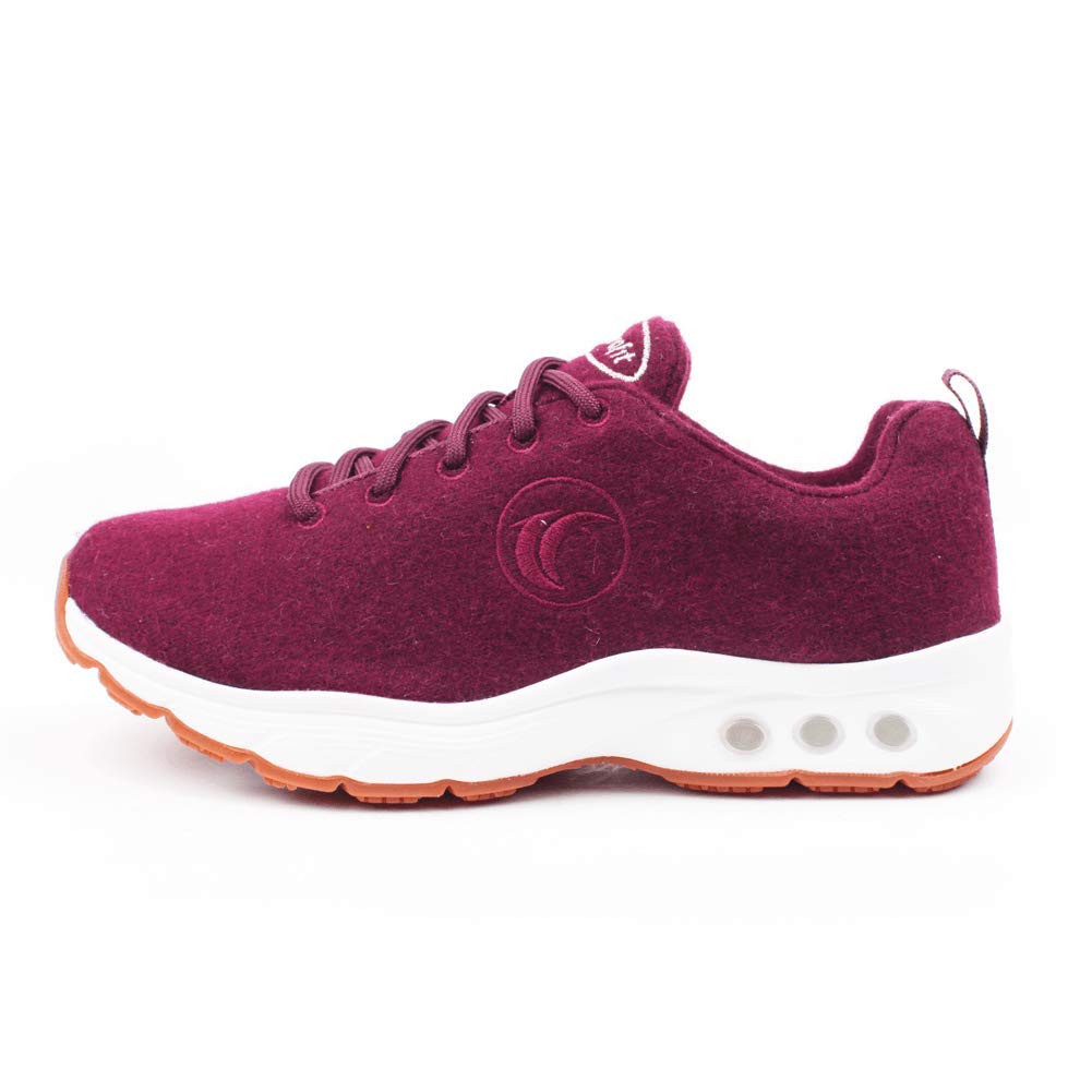 Therafit Paloma Women's Wool Athletic Shoe 8 / Burgundy