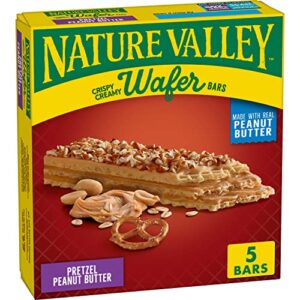 nature valley wafer bars, pretzel peanut butter, 1.3 oz, 5 ct