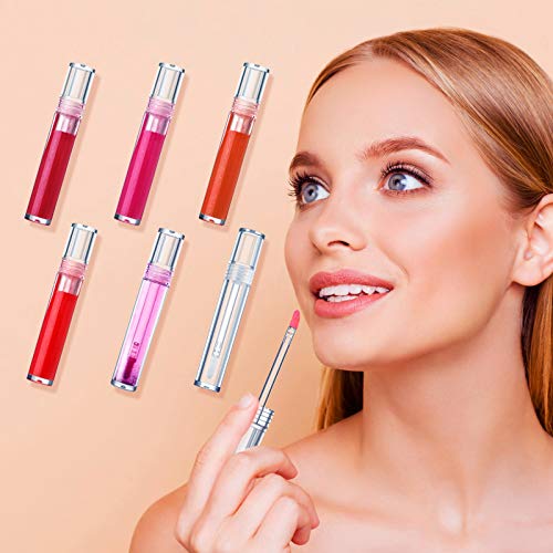 30 Pieces Empty Lip Gloss Tubes 5 ml Transparent Containers Clear Refillable Lipstick/Lip Balm/Eyelash Growth Liquid Tube Cosmetic Container with Rubber Stoppers for Girls