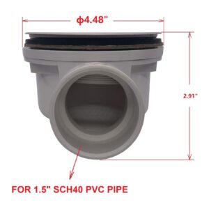 BlueVue 1.5" Side Outlet Drain Assembly