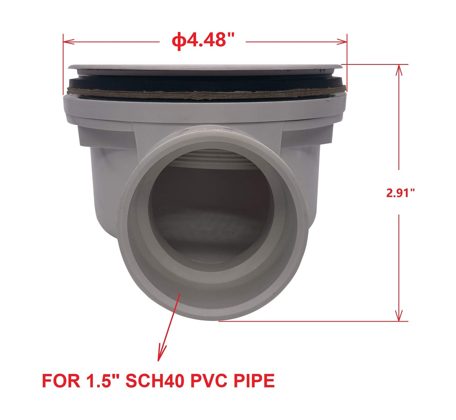 BlueVue 1.5" Side Outlet Drain Assembly