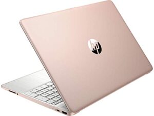 hp 15.6inch hd laptop, amd quad-core ryzen 5 3500u processor up to 3.70ghz, 8gb ddr4 ram, 256gb nvme m.2 ssd, amd radeon vega 8 graphics, win10 os, rose pink (renewed)