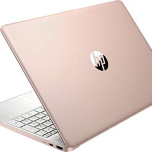 HP 15.6inch HD Laptop, AMD Quad-Core Ryzen 5 3500U Processor Up to 3.70GHz, 8GB DDR4 RAM, 256GB NVMe M.2 SSD, AMD Radeon Vega 8 Graphics, Win10 OS, Rose Pink (Renewed)