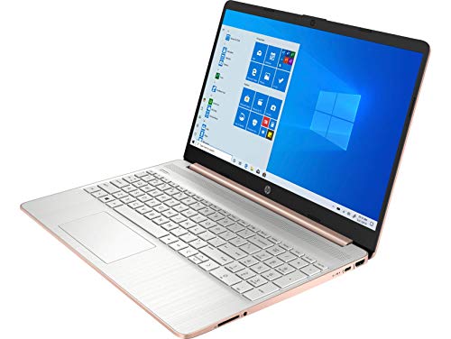 HP 15.6inch HD Laptop, AMD Quad-Core Ryzen 5 3500U Processor Up to 3.70GHz, 8GB DDR4 RAM, 256GB NVMe M.2 SSD, AMD Radeon Vega 8 Graphics, Win10 OS, Rose Pink (Renewed)