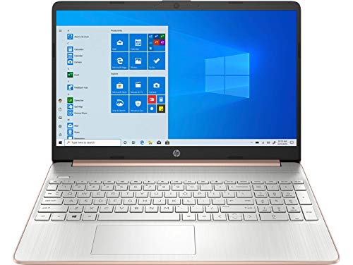 HP 15.6inch HD Laptop, AMD Quad-Core Ryzen 5 3500U Processor Up to 3.70GHz, 8GB DDR4 RAM, 256GB NVMe M.2 SSD, AMD Radeon Vega 8 Graphics, Win10 OS, Rose Pink (Renewed)