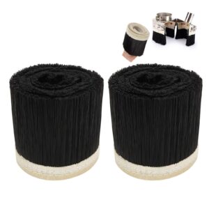 2 PCS 100mm Dust Shoe Brush, 1M Length CNC Vacuum Brush, Vacuum Cleaner Engraving Machine Dust Cover for CNC Router Spindle Motor