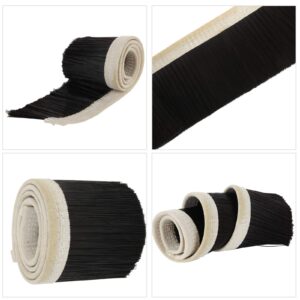 2 PCS 100mm Dust Shoe Brush, 1M Length CNC Vacuum Brush, Vacuum Cleaner Engraving Machine Dust Cover for CNC Router Spindle Motor