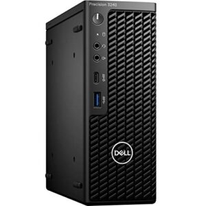 dell precision 3240 compact desktop - intel core i7-10700, 16gb ddr4 ram, 512gb pcie nvmeclass 40 m.2 ssd, nvidia quadro p620, windows 10 pro - black