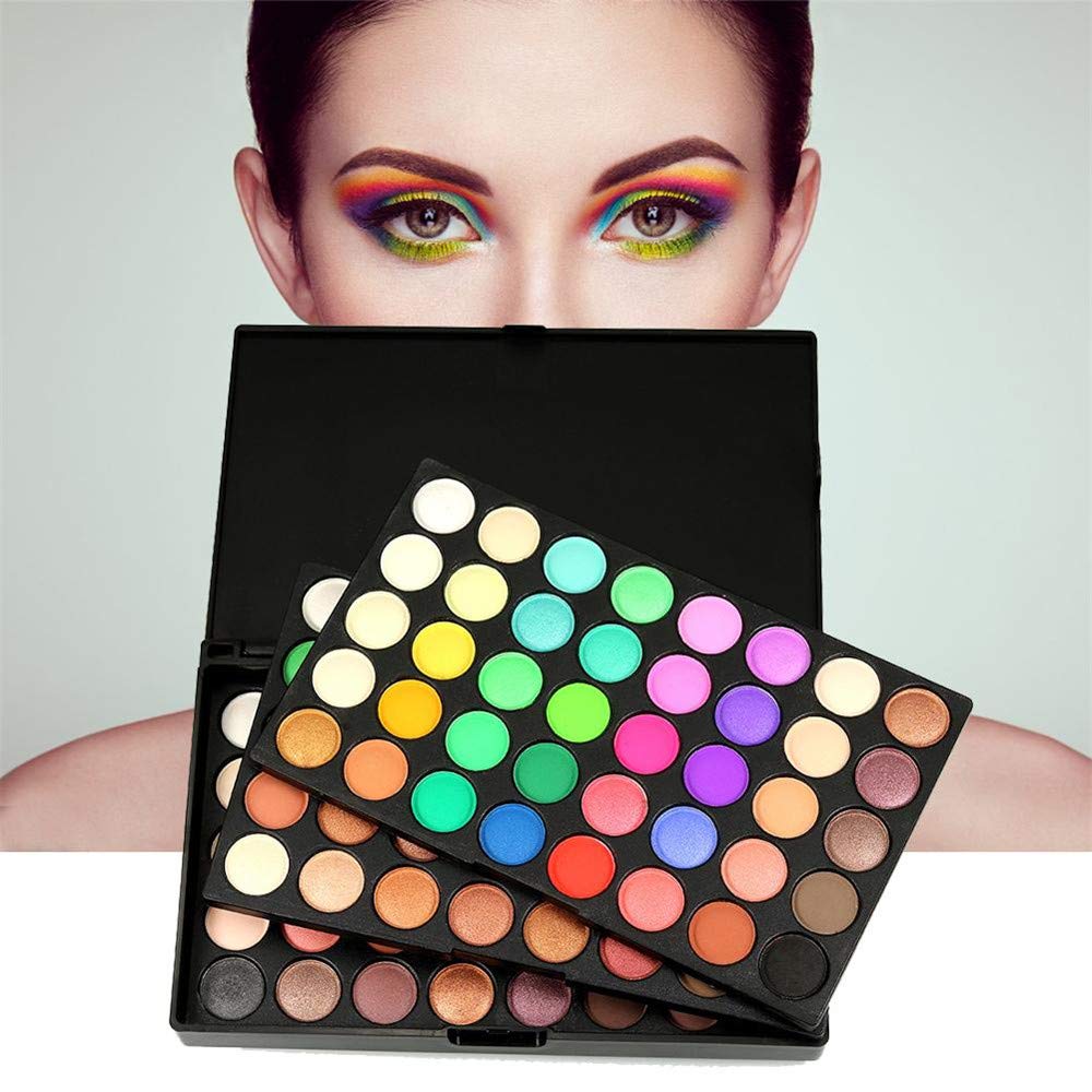 VERONNI 120 Vivid Colors Mini Eyeshadow Palette Matte and Shimmer - Professional 3 Layers Bright and Warm Colorful Eye Shadow Palette Makeup Set (120 colors)