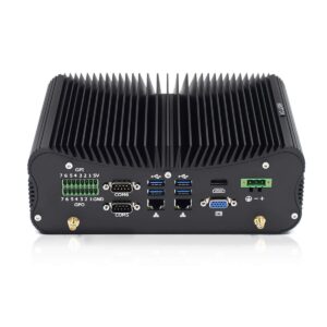 histton fanless industrial mini pc intel core i7-10510u, 32gb ram 512gb ssd, mini desktop pc windows 10, hdmi & vga rs485/232 com gpio mini computer, lpt, wifi, usb 3.0