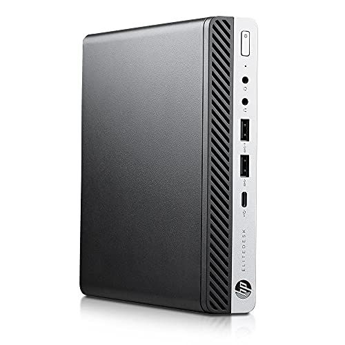 HP EliteDesk 705 G4 Mini Desktop Computer: AMD Quad-Core Ryzen 5 Pro 2400GE upto 3.8GHz, 8GB DDR4 RAM, 256GB SSD, Windows 10 Pro (Renewed)